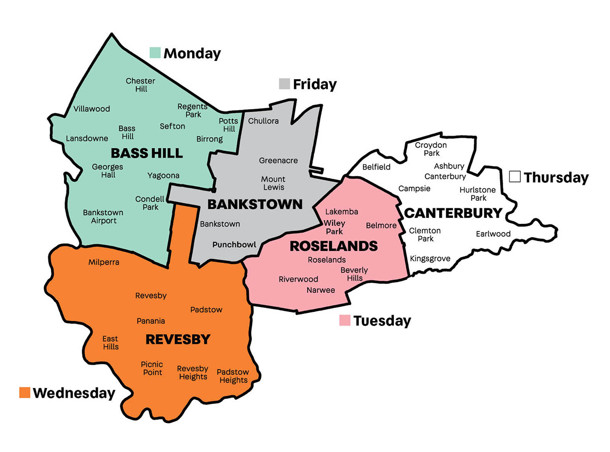 Bin collection days | City of Canterbury Bankstown